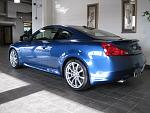 Photo Shop Request - 2 diff sets of wheels on G37 Coupe Athens Blue - MyG37