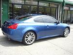Photo Shop Request - 2 diff sets of wheels on G37 Coupe Athens Blue - MyG37